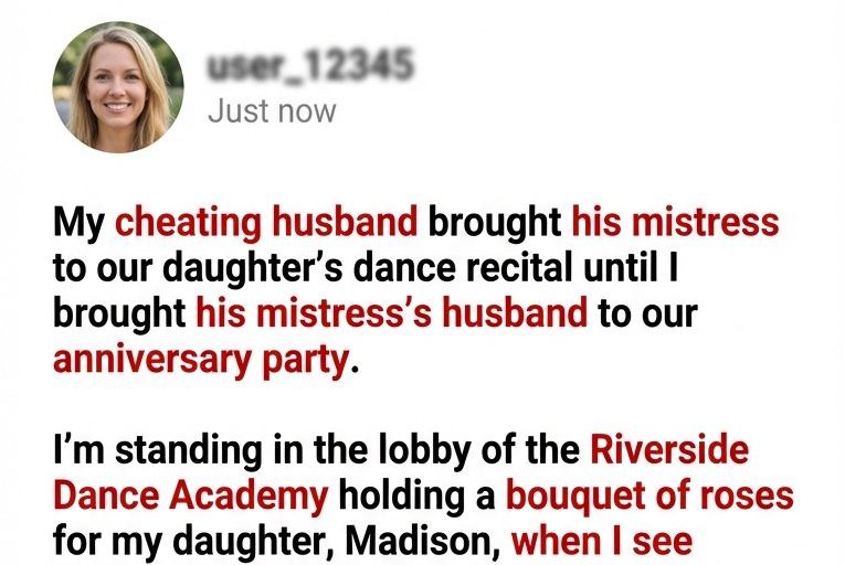 My Husband F*cked His Mistress At Our Daughter's Dance Recital. Until I ...